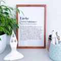 Definition „Liebe“ Poster | StadtLandKind.